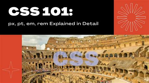 Css Px Pt Em Rem Explained In Detail Ict Masterclass