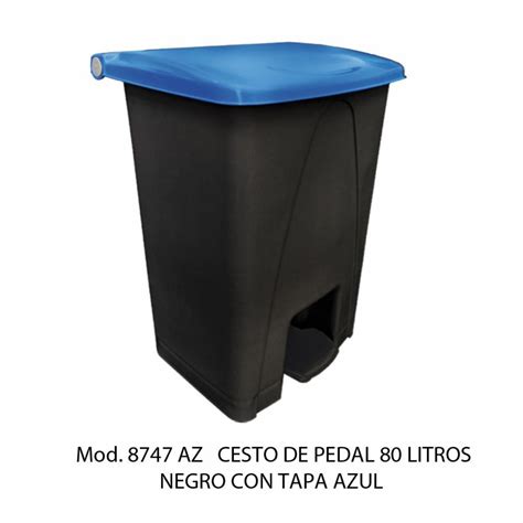 Bote de basura de 80 litros con pedal Sablón
