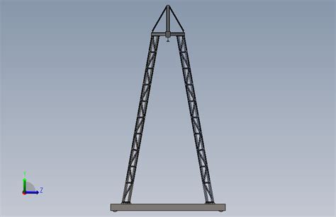 10t桁架式起重机结构设计及三维建模 Solidworks 2018 模型图纸下载 懒石网