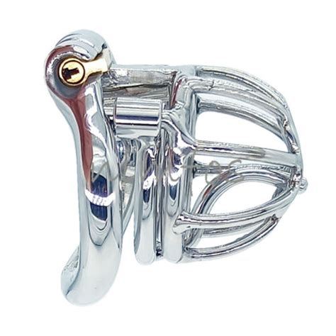 Stainless Steel Male Chastity Cage Device With Removable Pa Puncture