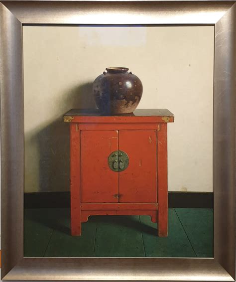 Henk Helmantel Chinese Pot Op Rode Kast Verkocht Kunstveiling Nl