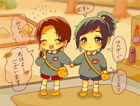 あやちょん。🍎療養中 On Twitter 本丸ようちえん、はっじまるよ〜〜💮💮💮 沖田組中心にようちえん生活はじめました☺️🎒