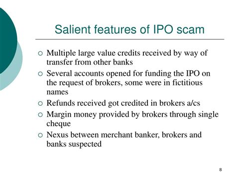 Ppt Ipo Scam Lessons For Banks Powerpoint Presentation Free Download