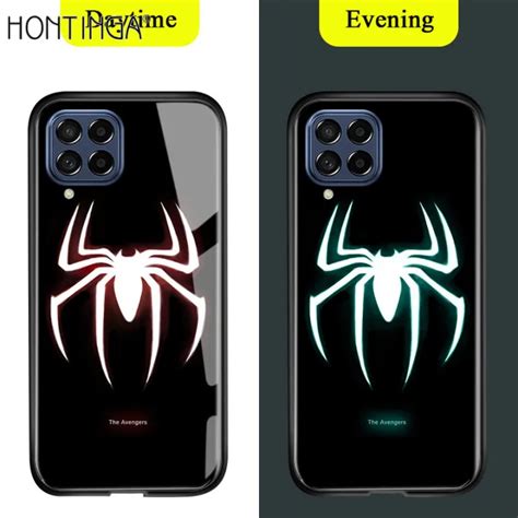 Hontinga Casing Case For Samsung Galaxy M33 M53 5g Case Luminous Marvel