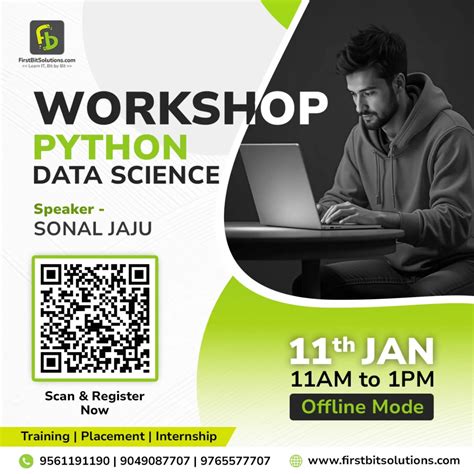Firstbit Solutions Join Us For An Exclusive Python Data Science Workshop With Sonal Jaju