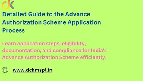 Detailed Guide To The Advance Authorization Scheme Application Process