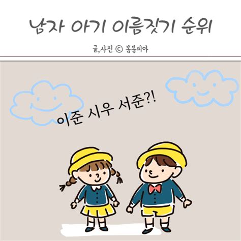 남자 이름 짓기 순위 신생아 아기이름 작명 추천 네이버 블로그