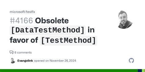 obsolete `[datatestmethod]` in favor of `[testmethod]` · issue 4166