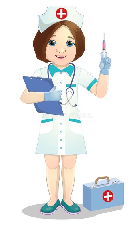 Verpleegster Vector Illustratie Illustration Of Beroep 96188395