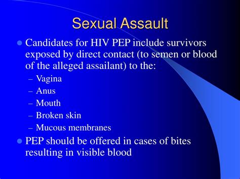 Ppt Non Occupational Post Exposure Prophylaxis Npep Powerpoint