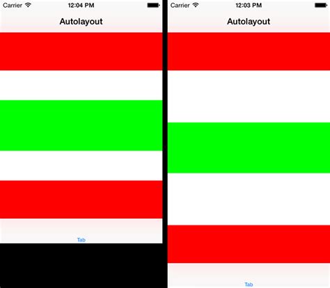 Interface Builder Ios Autolayout Keep Distance From 2 Views Stack Overflow