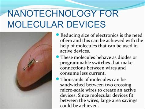 Applications Of Nanotechnology In Electronics