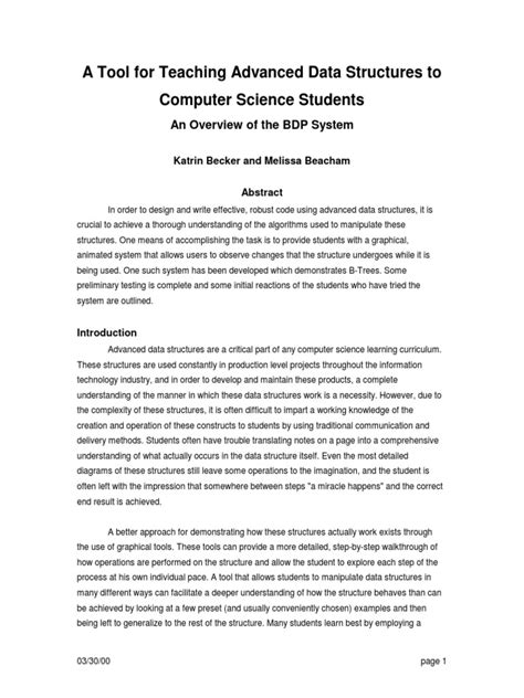 a tool for teaching advanced data structures to computer science