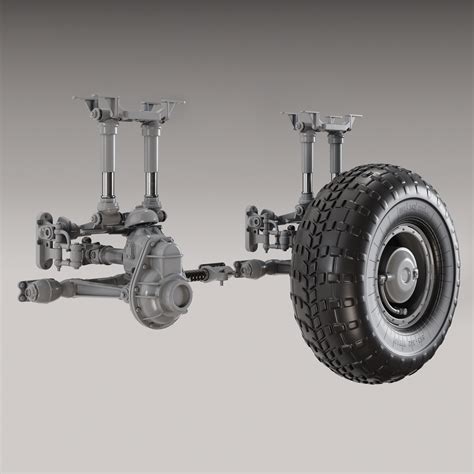 Btr And Apc Suspension With Wheel 3d Model Cgtrader
