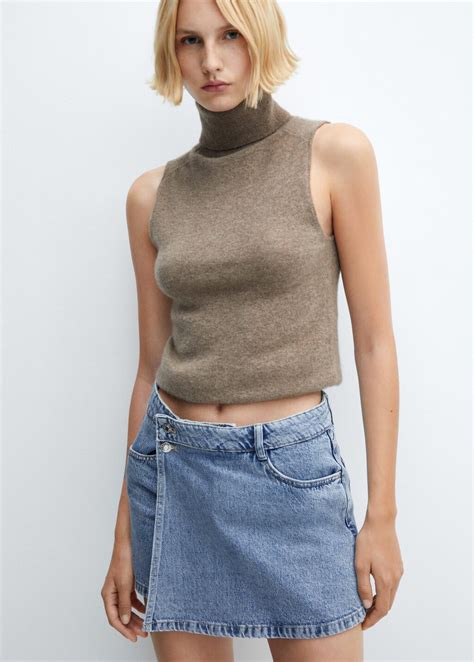 Falda Pantalón Vaquera Mng