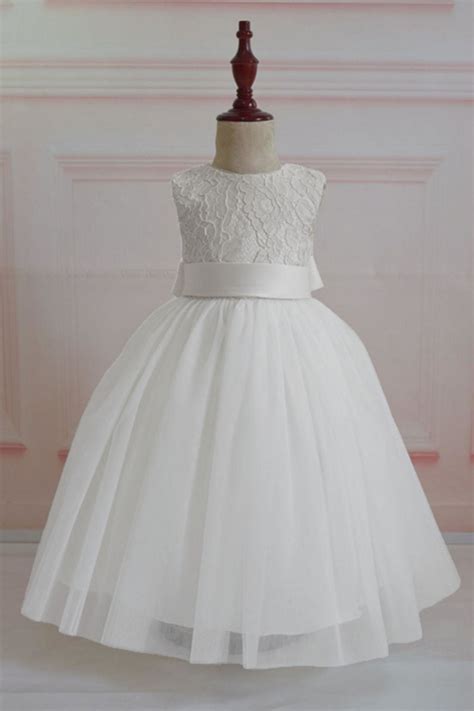 Vestido Infantil Louise Daminha De Honra Casamento Branco Elo7