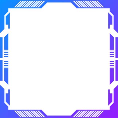 Futuristic Tech Frame With Bold Geometric Edges 50246580 Png