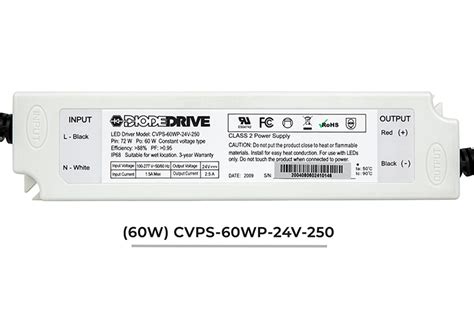 Led Switching Power Supply Diodedrive® Series 60 100w Enclosed