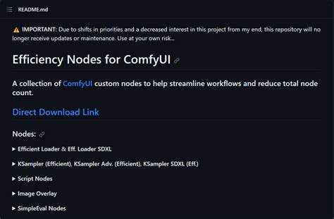 😢 efficiency nodes for comfyui will be receiving no more updates r