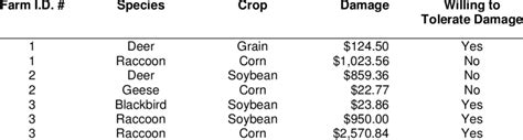 Example Of The Panel Structure Download Table