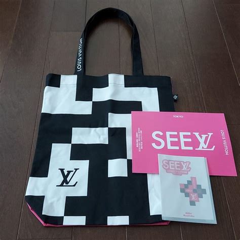 非売品ルイヴィトン See Lv ノベルティ トートバッグ ステッカー