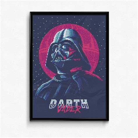 Star Wars Cross Stitch Pattern Pdf Darth Vader Dark Side Chart