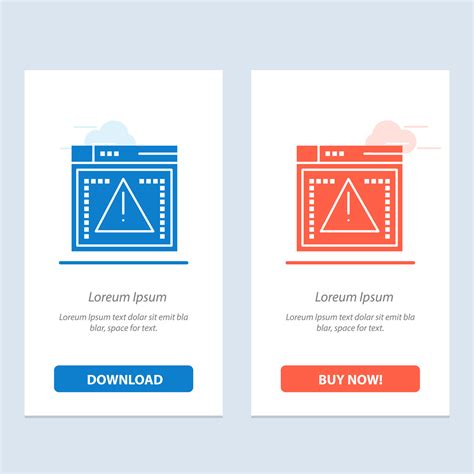 Computing Coding Error Blue And Red Download And Buy Now Web Widget Card Template 17966252