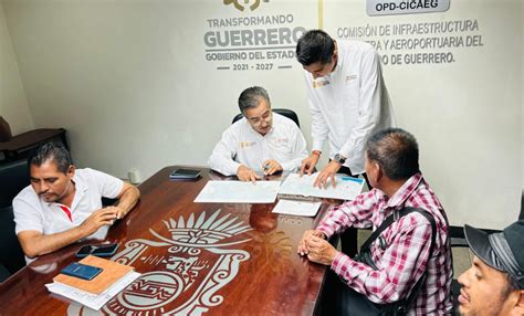 Se reúne CICAEG con Cipog ez para rehabilitación de caminos El Faro