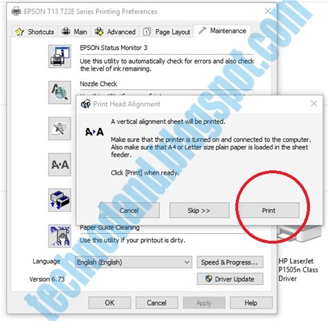 Cara Seting Alignment Printer Epson Yang Hasil Berbayang Dengan Mudah
