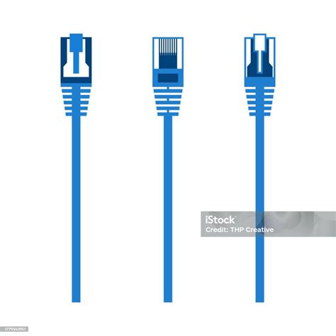 Ethernet Cables Vector Stock Illustration Download Image Now Cable