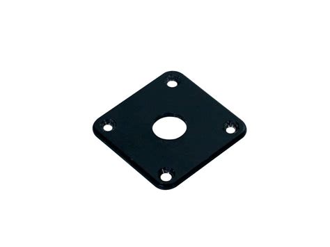 Les Paul Input Cover Plastic Black Guitarsuppliesnl