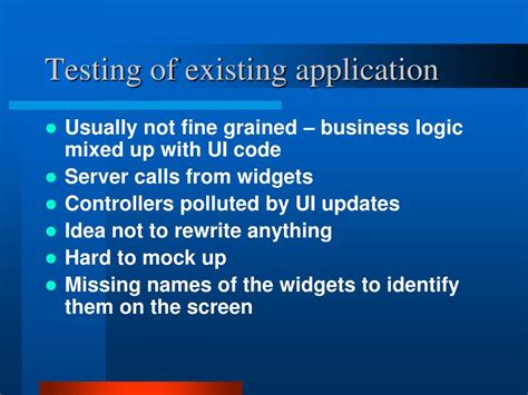 ppt automated ui testing of swing based applications powerpoint