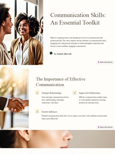 Communication Skills An Essential Toolkit Pdf Communication Body Language