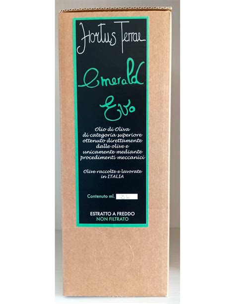 Evoo Multivarietal Extra Virgin Olive Oil Emerald Evo Bag In Box 3 Lt
