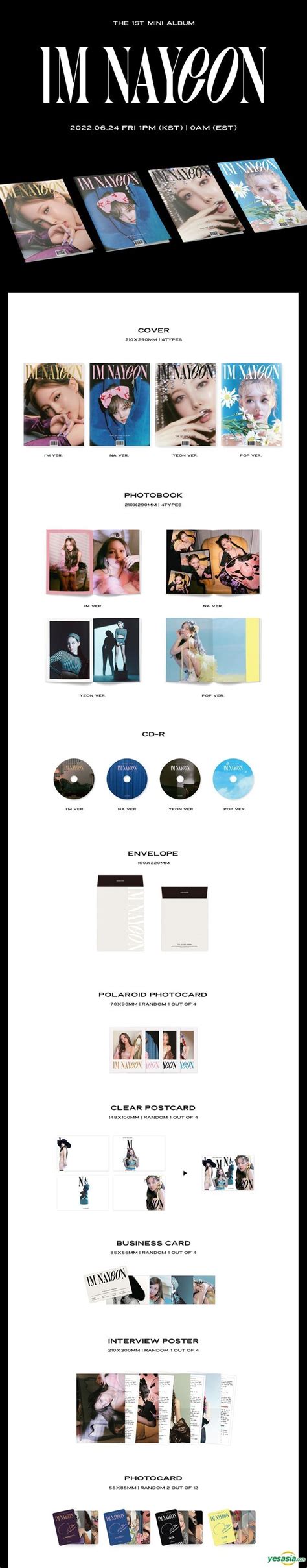 Yesasia Twice Na Yeon Mini Album Vol 1 Im Nayeon Random Version
