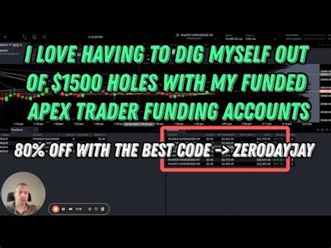Apex Trader Funding Was Down Almost 1500 In This Funded Account But Then YouTube
