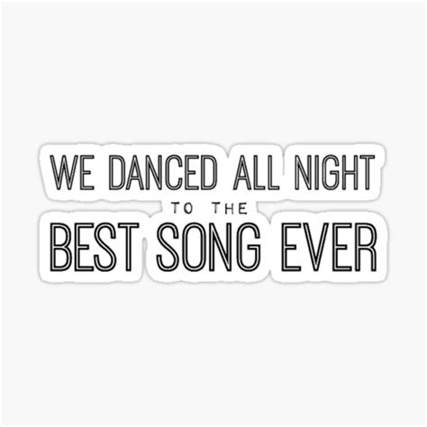 One Direction Lyrics Stickers Redbubble