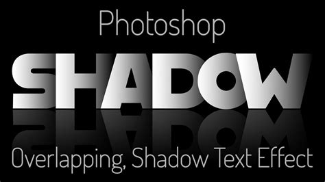 Photoshop Create A Powerful Dramatic Deep Overlapping Text Effect With Reflection