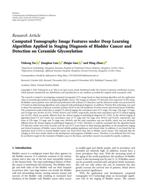 pdf computed tomography image features under deep learning algorithm