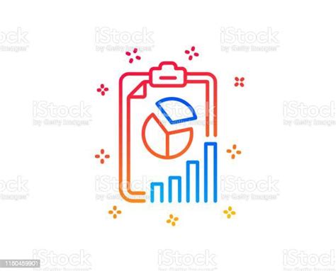 Report Line Icon Column Graph Pie Chart Sign Vector Stock Illustration Download Image Now Istock