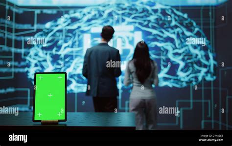 Engineers Use Green Screen Tablet And Ai Neural Networks Modeled After