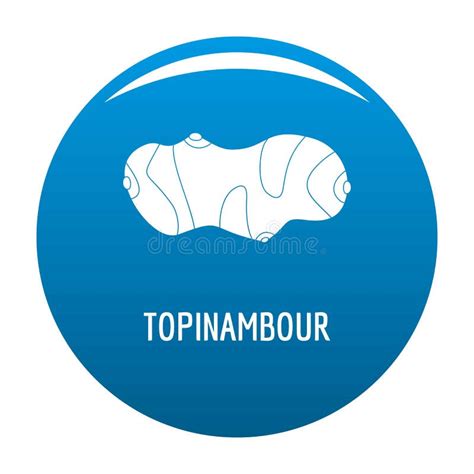 Vector Del Azul Del Icono De Topinambour Ilustración del Vector Ilustración de muestra dieta
