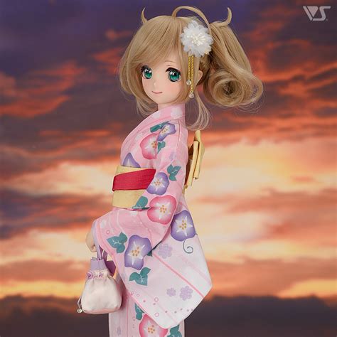 朝顔浴衣セットピンク ボークス公式 ドルフィーオンラインストア