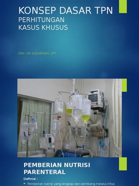 Tpn Basics And Special Cases Calculations Pdf