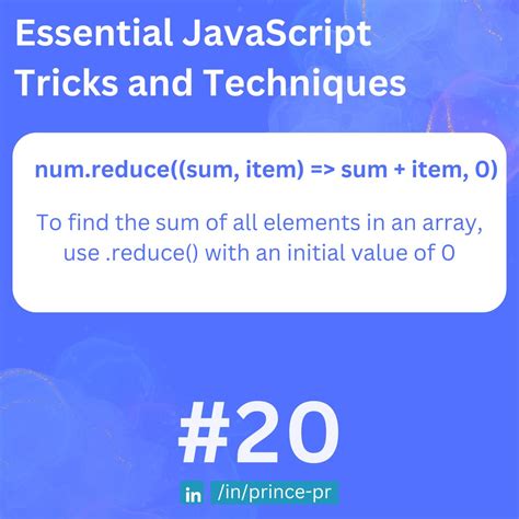 Prince Pr On Linkedin Reduce Sum Array Programming Logic Beginners Javascript Coding