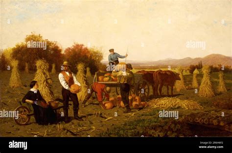 October Oil On Canvas Date 1867 Museum Smithsonian American Art