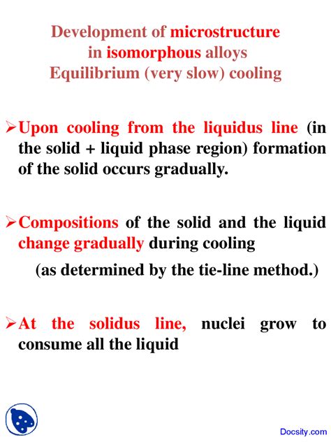Isomorphous Alloys Science And Engineering Of Materials Lecture