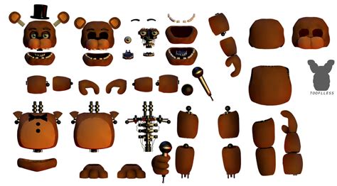 Unwithered Freddy Png Pack By Tooflless On Deviantart