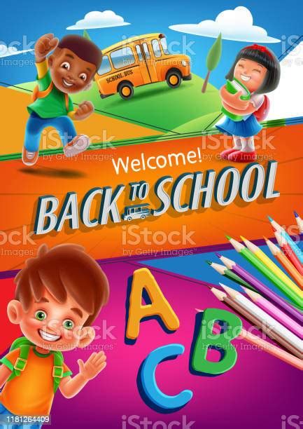 傳單學校向量圖形及更多一組物體圖片 一組物體 一起 人 Istock