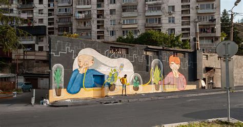 ფრესკა ჰაერი კელბერის Niko Street Art თბილისში ხელოვნებისა და